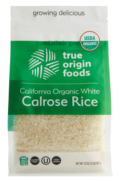 California Organic White Calrose Rice – True Origin Foods