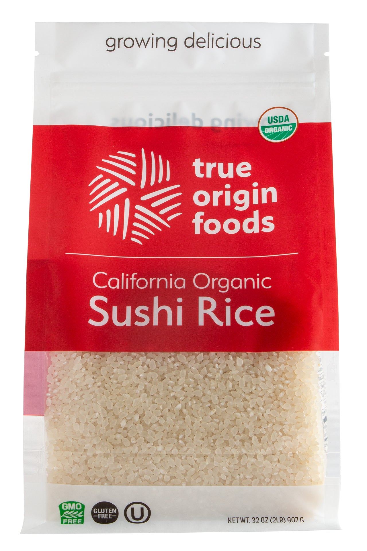 California Organic Sushi Rice - 2 Pound Bag – True Origin Foods