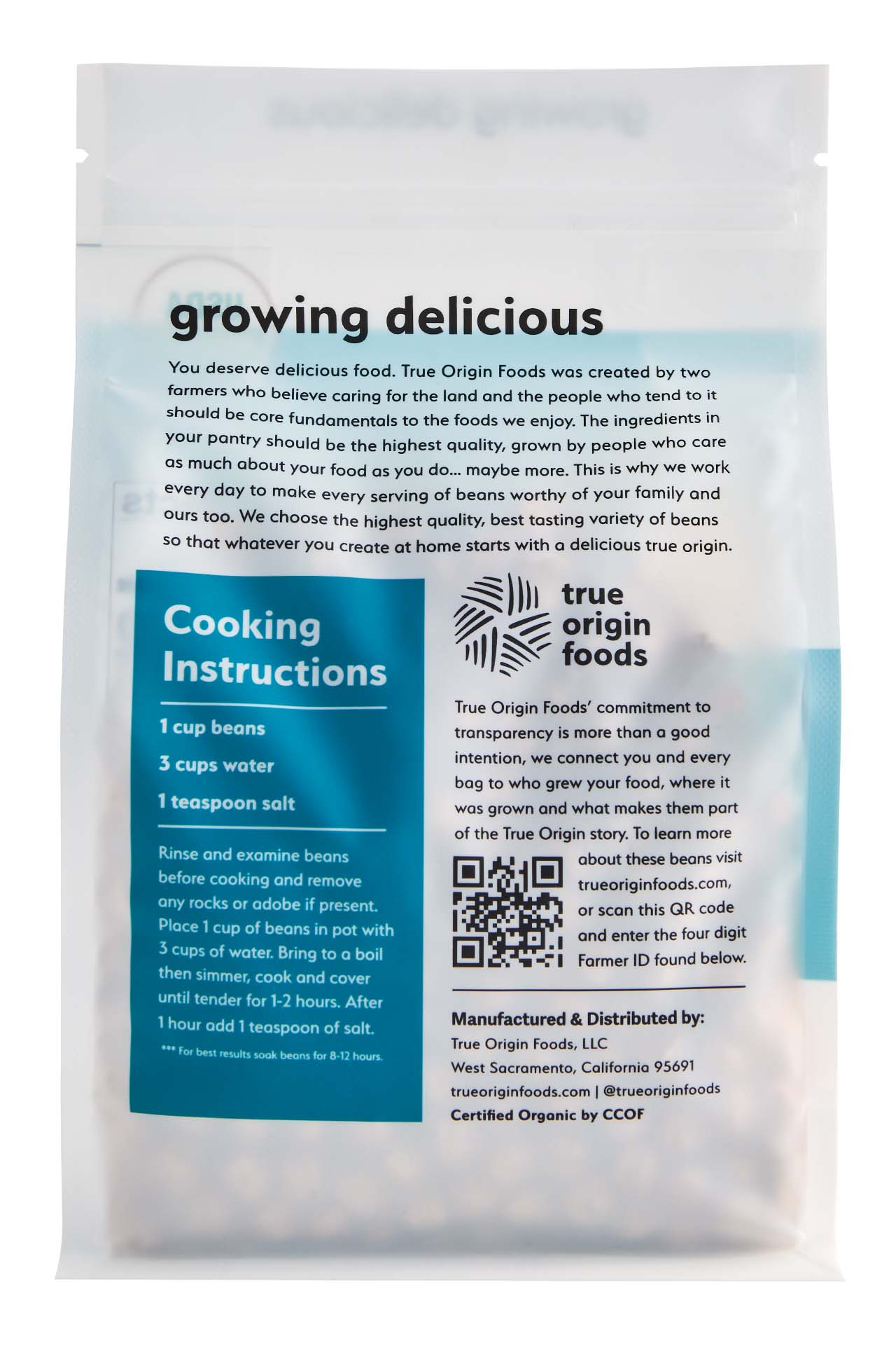 Organic Garbanzo Beans – True Origin Foods
